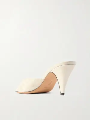 JUDE Haze Croc-effect Leather Mules - Neutrals