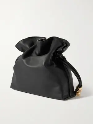 Loewe Flamenco Mini Embellished Leather Clutch - Black