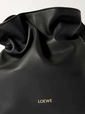 Loewe Flamenco Mini Embellished Leather Clutch - Black