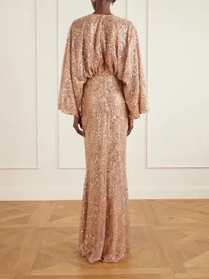 Elie Saab Embellished Silk-blend Tulle Gown