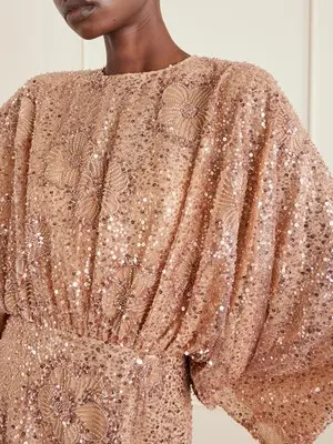 Elie Saab Embellished Silk-blend Tulle Gown