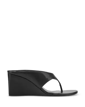 MARC FISHER LTD. Udena Wedge Sandals - Black