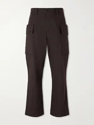 MARGARET HOWELL Straight-leg Cotton-twill Cargo Trousers