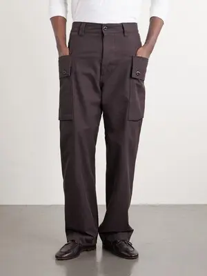 MARGARET HOWELL Straight-leg Cotton-twill Cargo Trousers