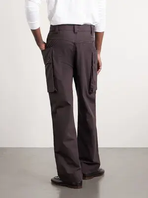 MARGARET HOWELL Straight-leg Cotton-twill Cargo Trousers