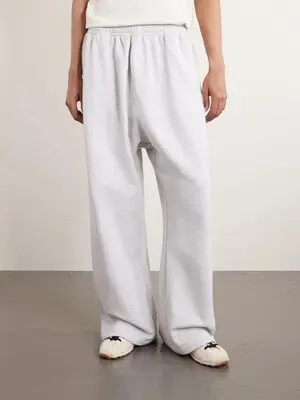 Acne Studios Prowser Oversized Wide-leg Cotton-blend Jersey Sweatpants