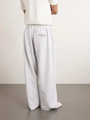 Acne Studios Prowser Oversized Wide-leg Cotton-blend Jersey Sweatpants
