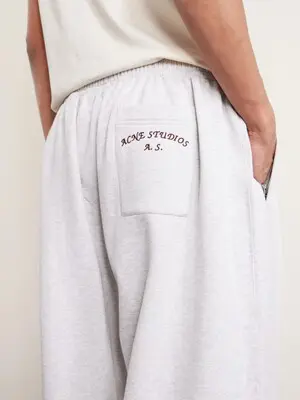 Acne Studios Prowser Oversized Wide-leg Cotton-blend Jersey Sweatpants