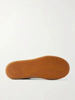 Valentino Garavani Sparry Leather And Suede Sneakers