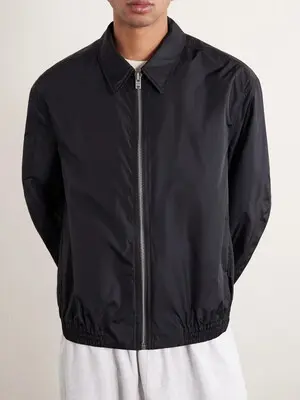 Acne Studios Okot Logo-print Nylon-taffeta Jacket - Black