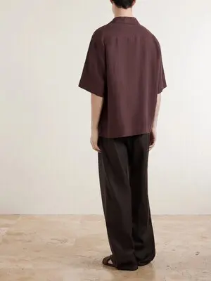 MARGARET HOWELL Camp-collar Linen Shirt