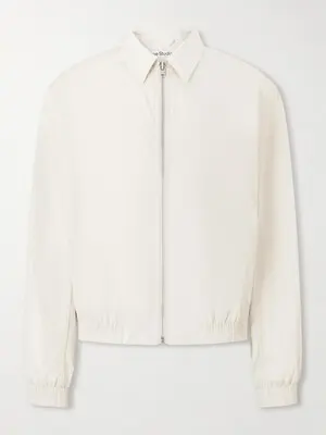 Acne Studios Okot Logo-print Nylon-taffeta Jacket - Neutrals