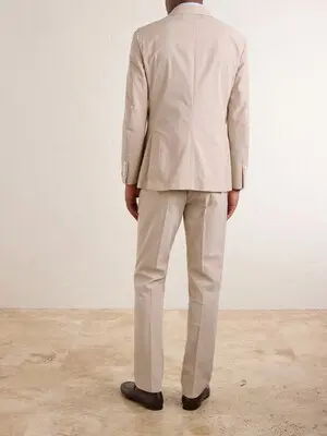 Polo Ralph Lauren Double-breasted Striped Cotton Suit Jacket