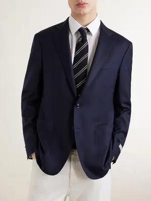 Canali Kei Cashmere-twill Blazer