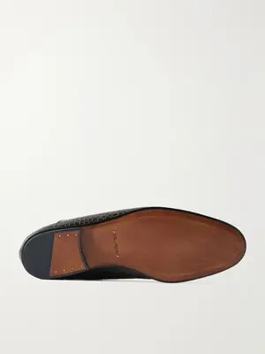 TOM FORD Steven Croc-effect Leather Loafers - Brown