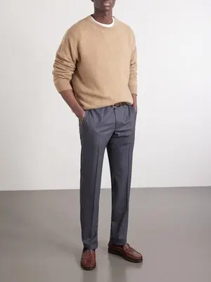 SLOWEAR Slim-leg Wool Trousers