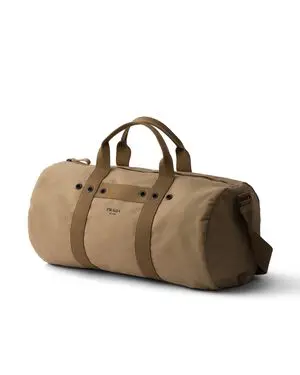Prada Canvas Duffel Bag - Neutral