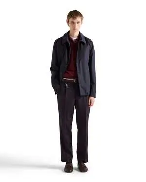 Prada Wool And Silk Polo Sweater - Red