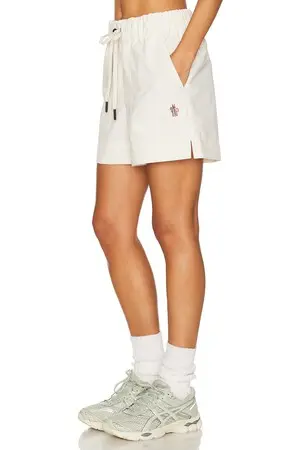 Moncler Lightweight Ripstop Shorts - Cream