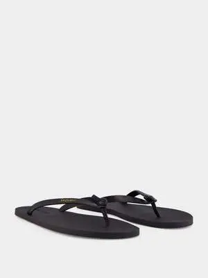 Saint Laurent Pool Leather Flip-flops