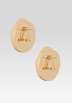 Retrofete Doma Sculptural Swirl Earrings - Gold