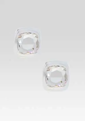 Retrofete Clive Earrings - Silver/crystal