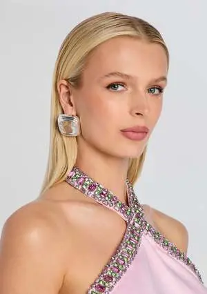 Retrofete Clive Earrings - Silver/crystal