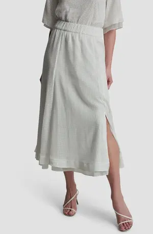 Dkny Windowpane A-line Skirt