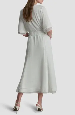Dkny Windowpane A-line Skirt