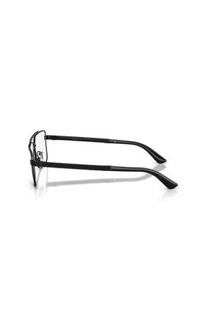 Versace 58mm Rectangle Optical Glasses - Black