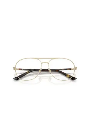 JIMMY CHOO 56mm Pilot Optical Glasses - Gold