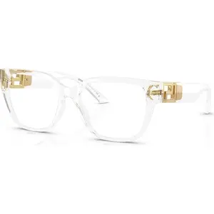Versace 54mm Square Optical Glasses - Transparent