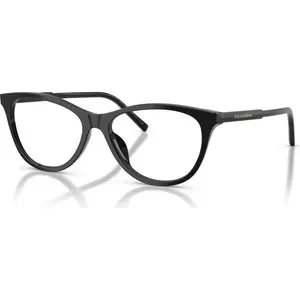 Dolce & Gabbana 53mm Cat Eye Optical Glasses - Black