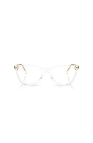 Dolce & Gabbana 53mm Cat Eye Optical Glasses - Transparent