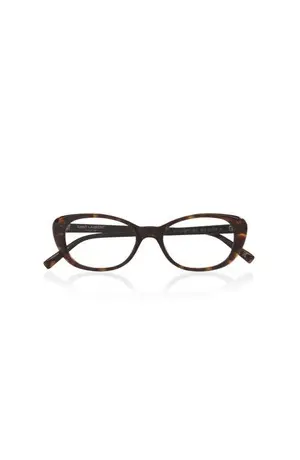 Saint Laurent 52mm Cat Eye Optical Glasses - Tortoise