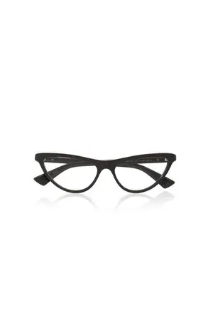 Bottega Veneta Cat Eye Acetate Eyeglasses - Black