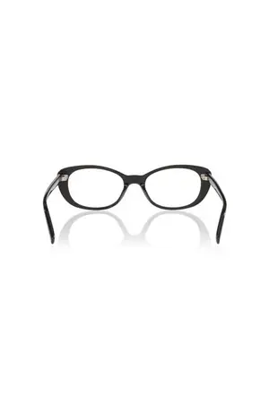 Saint Laurent 52mm Cat Eye Optical Glasses - Black