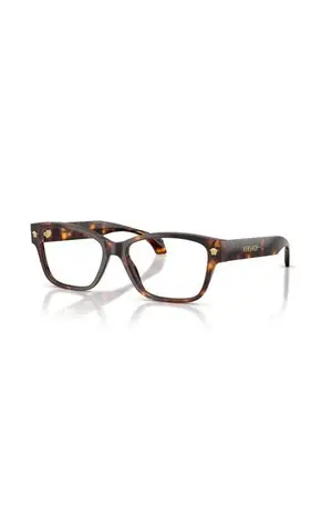Versace 54mm Cat Eye Optical Glasses - Tortoise