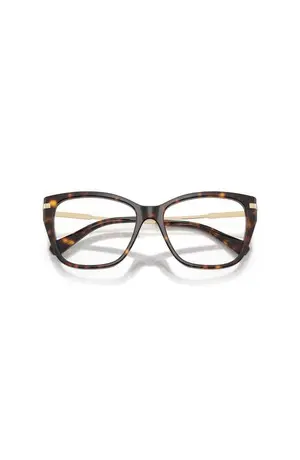 SWAROVSKI 53mm Cat Eye Optical Glasses - Tortoise