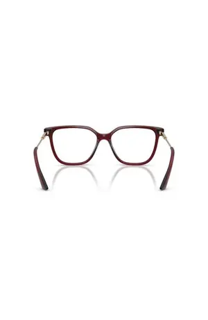 Versace 53mm Square Optical Glasses - Red