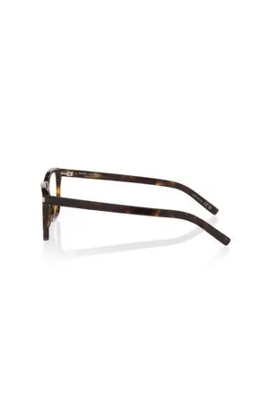 Saint Laurent 58mm Rectangle Optical Glasses - Tortoise