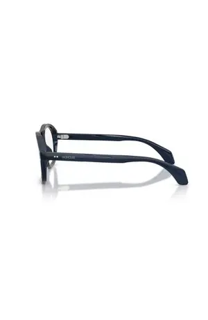 Moncler 55mm Rectangle Optical Glasses - Blue