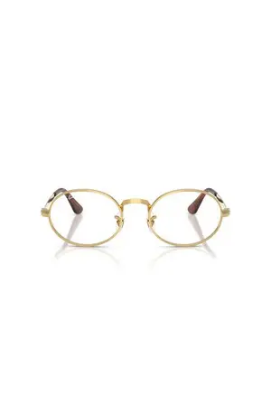 Ray-ban Oval Optical Glasses - Gold