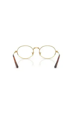 Ray-ban Oval Optical Glasses - Gold