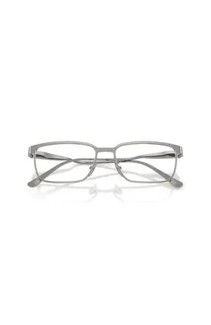 FERRARI 55mm Rectangle Optical Glasses - Grey