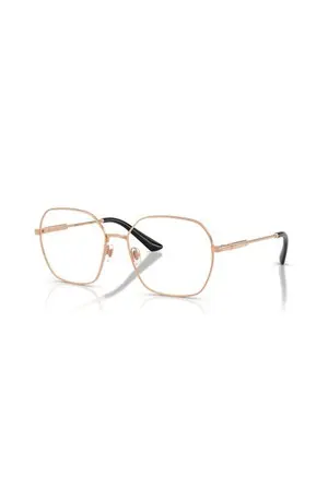 Versace 56mm Square Optical Glasses - Pink