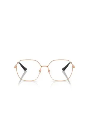 Versace 56mm Square Optical Glasses - Pink
