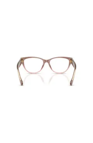 Versace 52mm Cat Eye Optical Glasses - Tortoise
