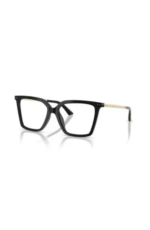 JIMMY CHOO 54mm Cat Eye Optical Glasses - Black