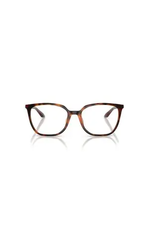Armani Exchange 52mm Irregular Optical Glasses - Tortoise